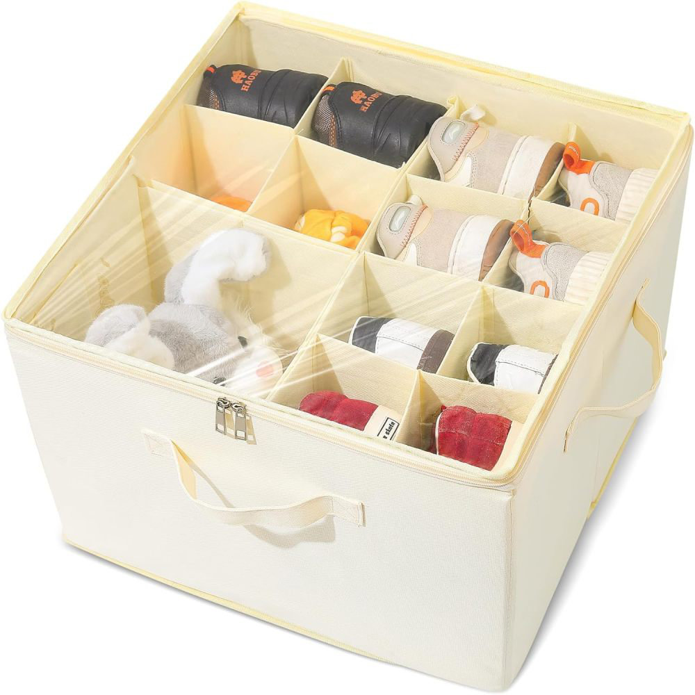 Wrought Studio™ 16 Pair Stackable Shoe Storage Box | Wayfair