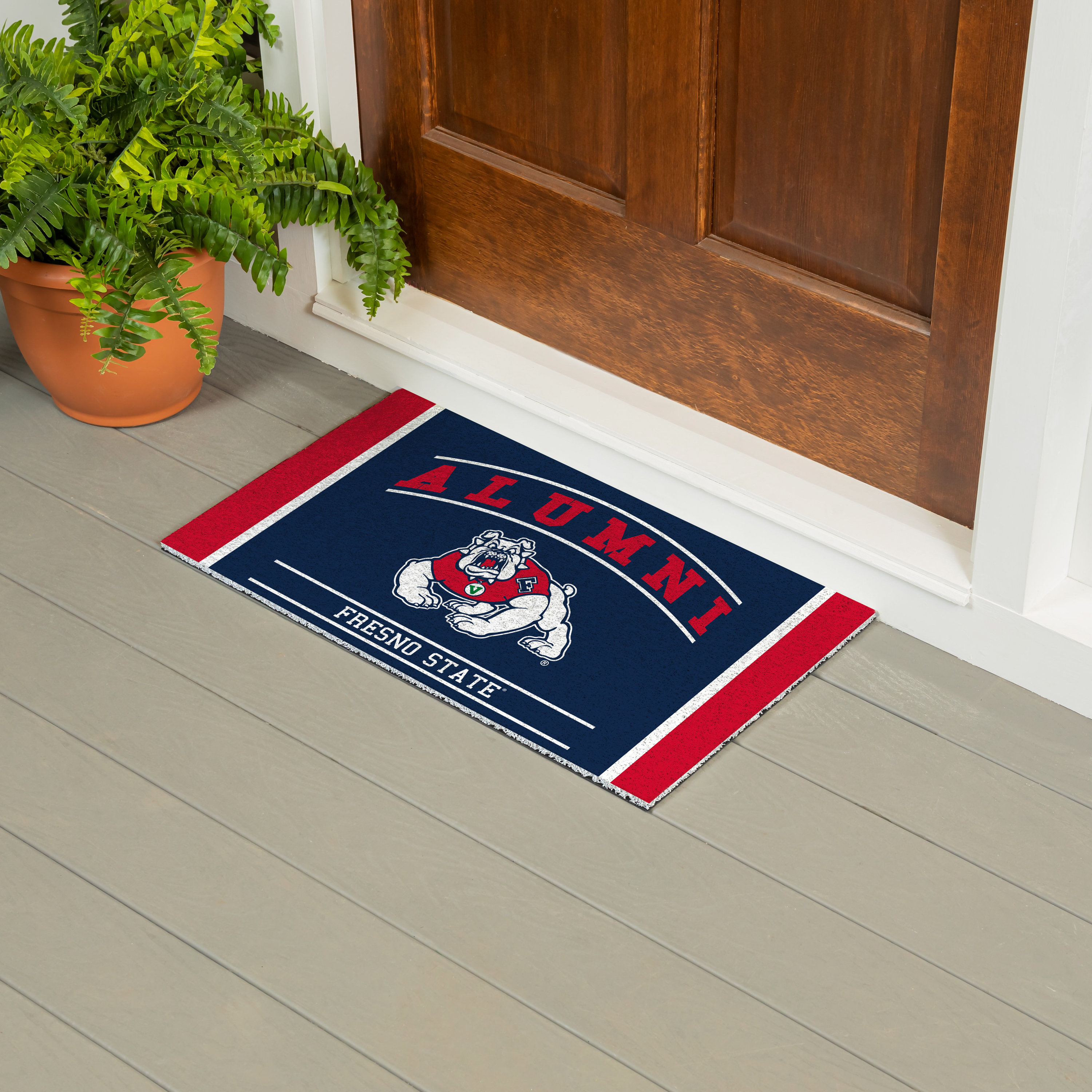 Ebern Designs Fresno State Alumni PVC Mat, 28"x16" | Wayfair