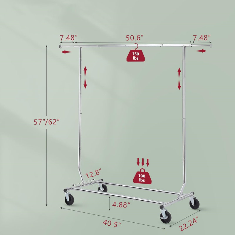 Rebrilliant Folding Clothes Rack | Wayfair