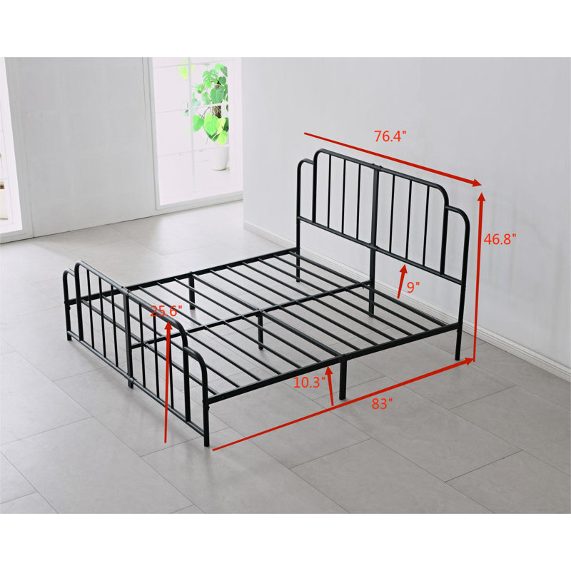 Ebern Designs Gurtha Metal Platform Bed & Reviews | Wayfair