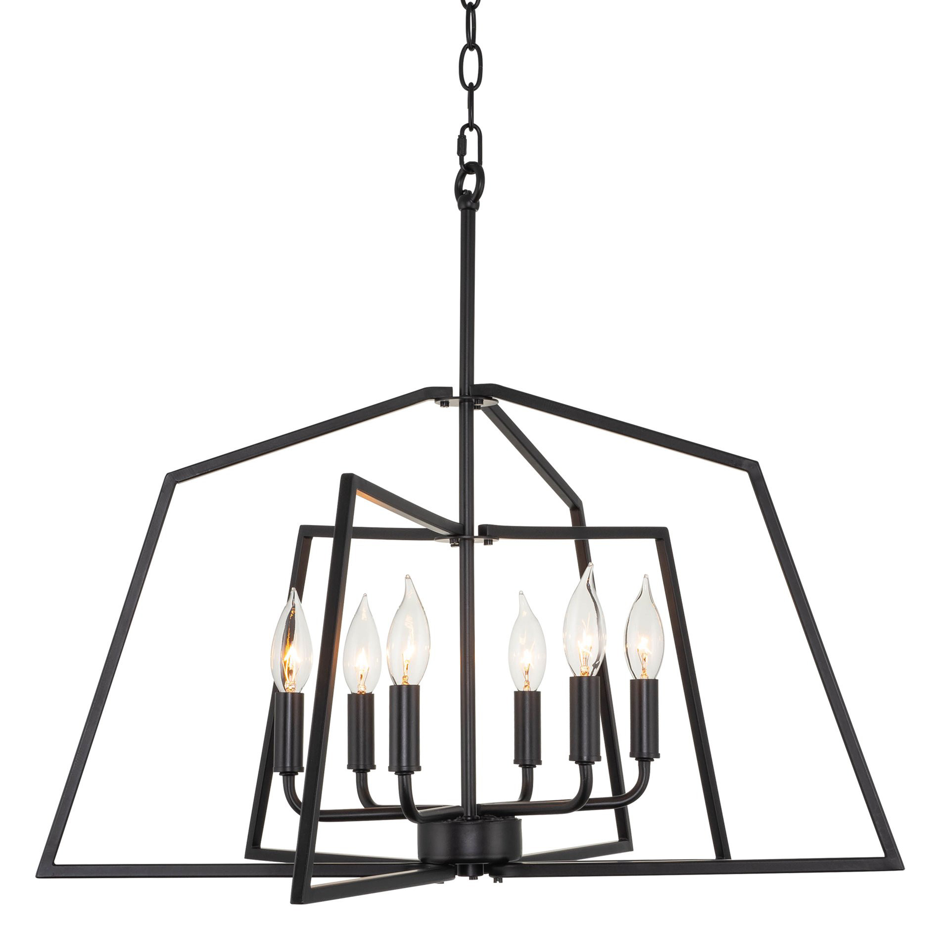 Gracie Oaks Henig 25.5" 6-Light Modern Farmhouse Foyer Pendant Light ...