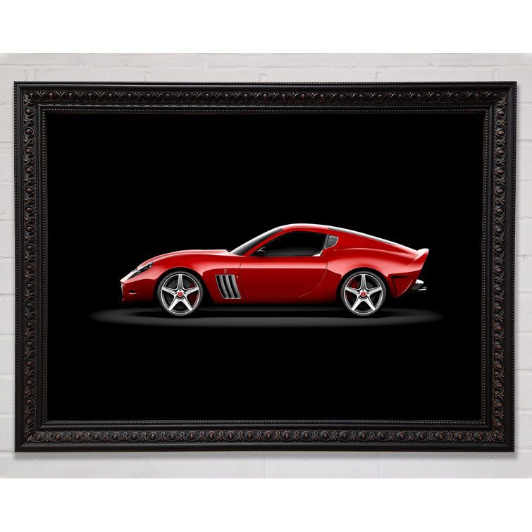 Bright Star Maserati Red Side Profile - Single Picture Frame Print ...
