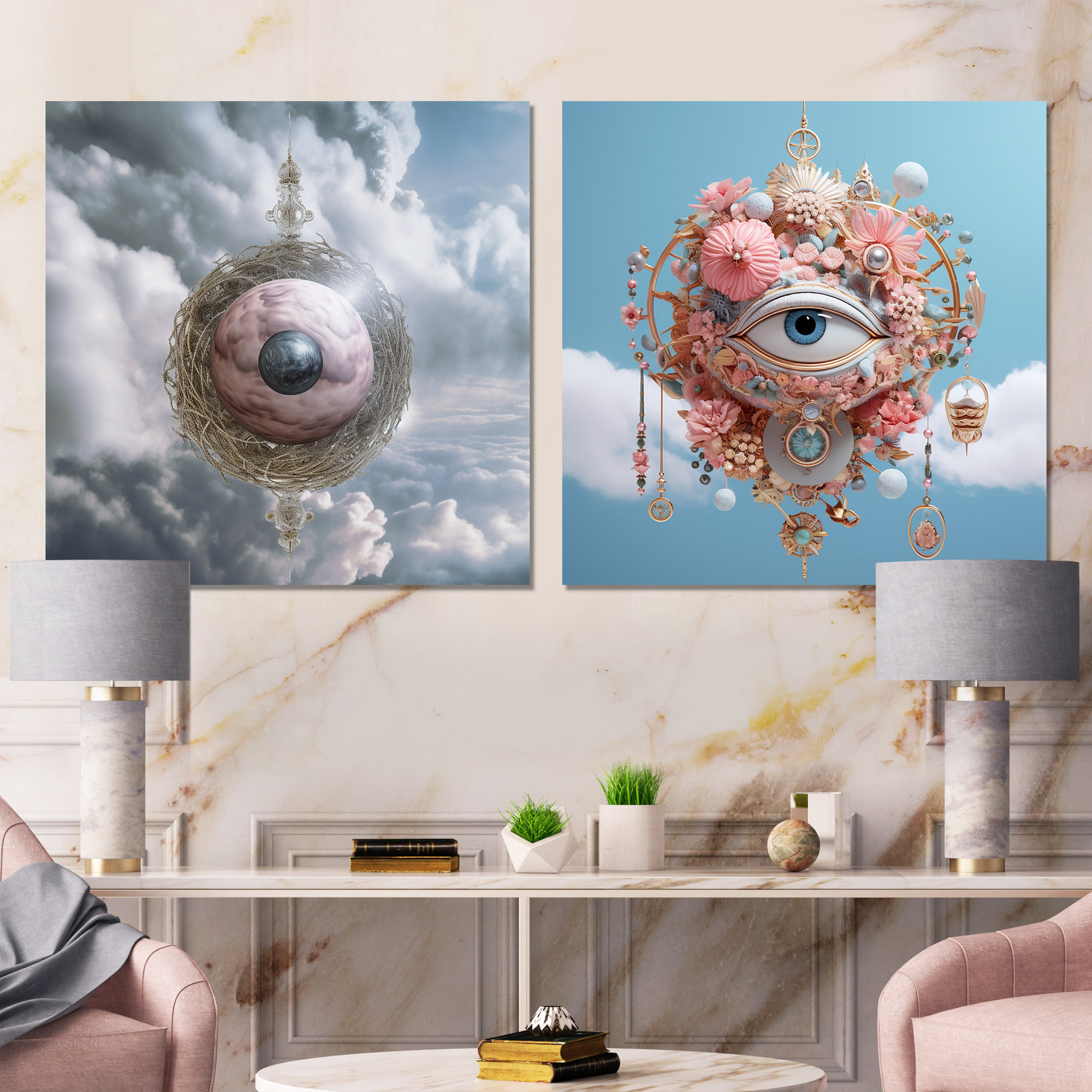 Design Art Visions Of Eye Of Consciousness Surrealism - Abstract Eyes ...