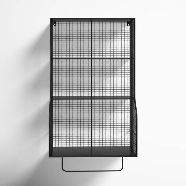 Gracie Oaks Botalla Metal Wall Organizer with Wall Baskets & Reviews ...