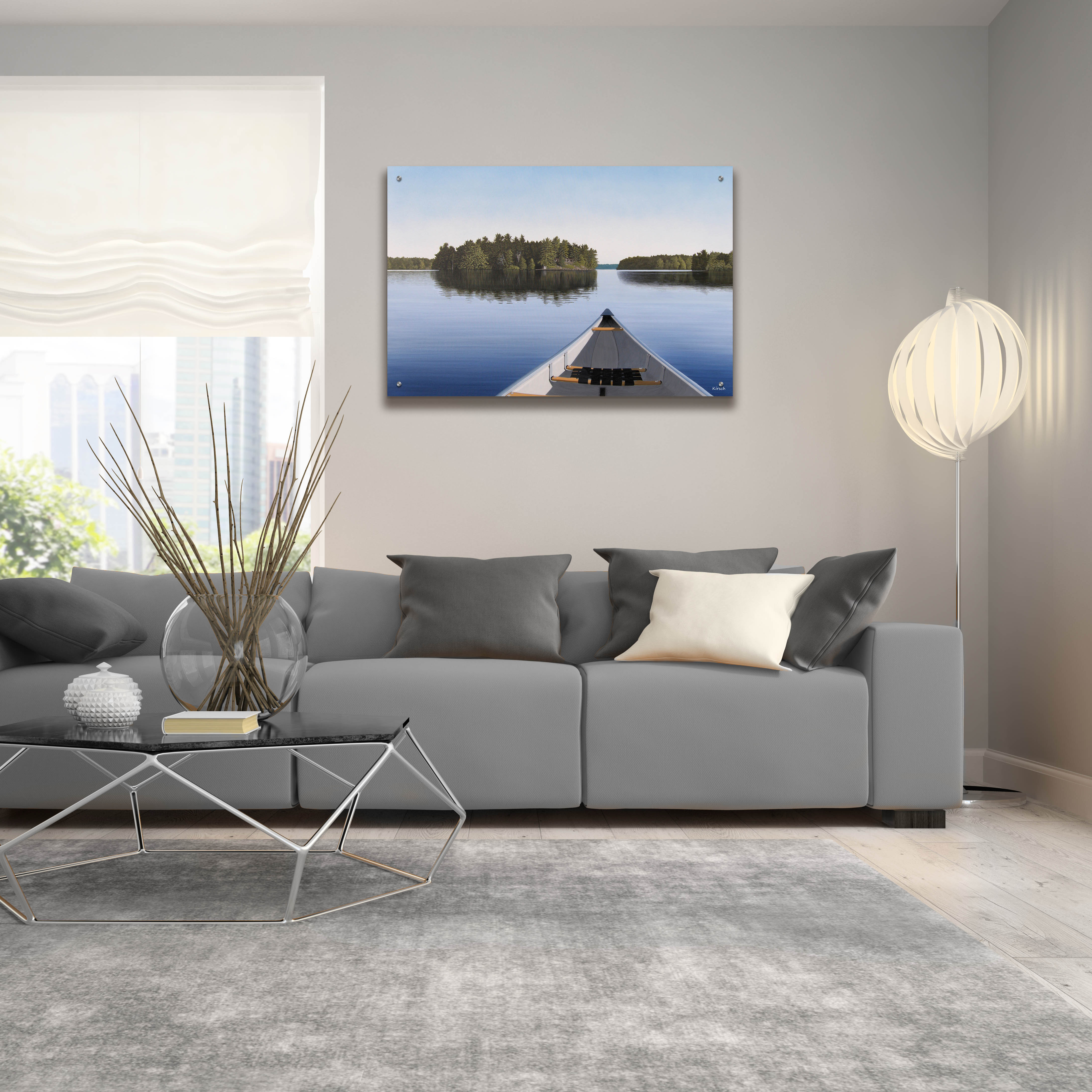 Millwood Pines Early Evening Paddle' by Kenneth M Kirsch Acrylic Glass ...