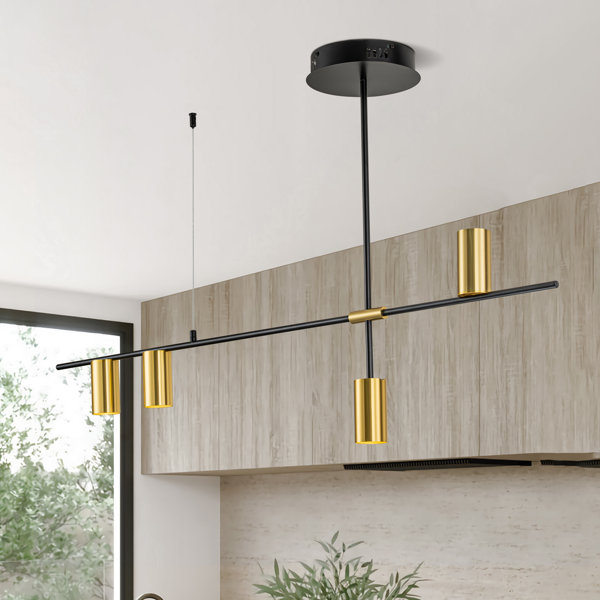 Wrought Studio Emelyne 4-Light Modern Linear Pendant - Wayfair Canada
