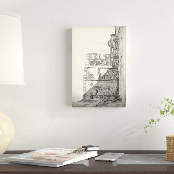 Ophelia & Co. " European Building Sketch I " by Richard Foust Painting ...