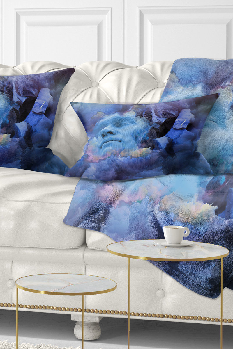 Design Art Abstract Game of Dream Woman Sleeping Lumbar Pillow ...