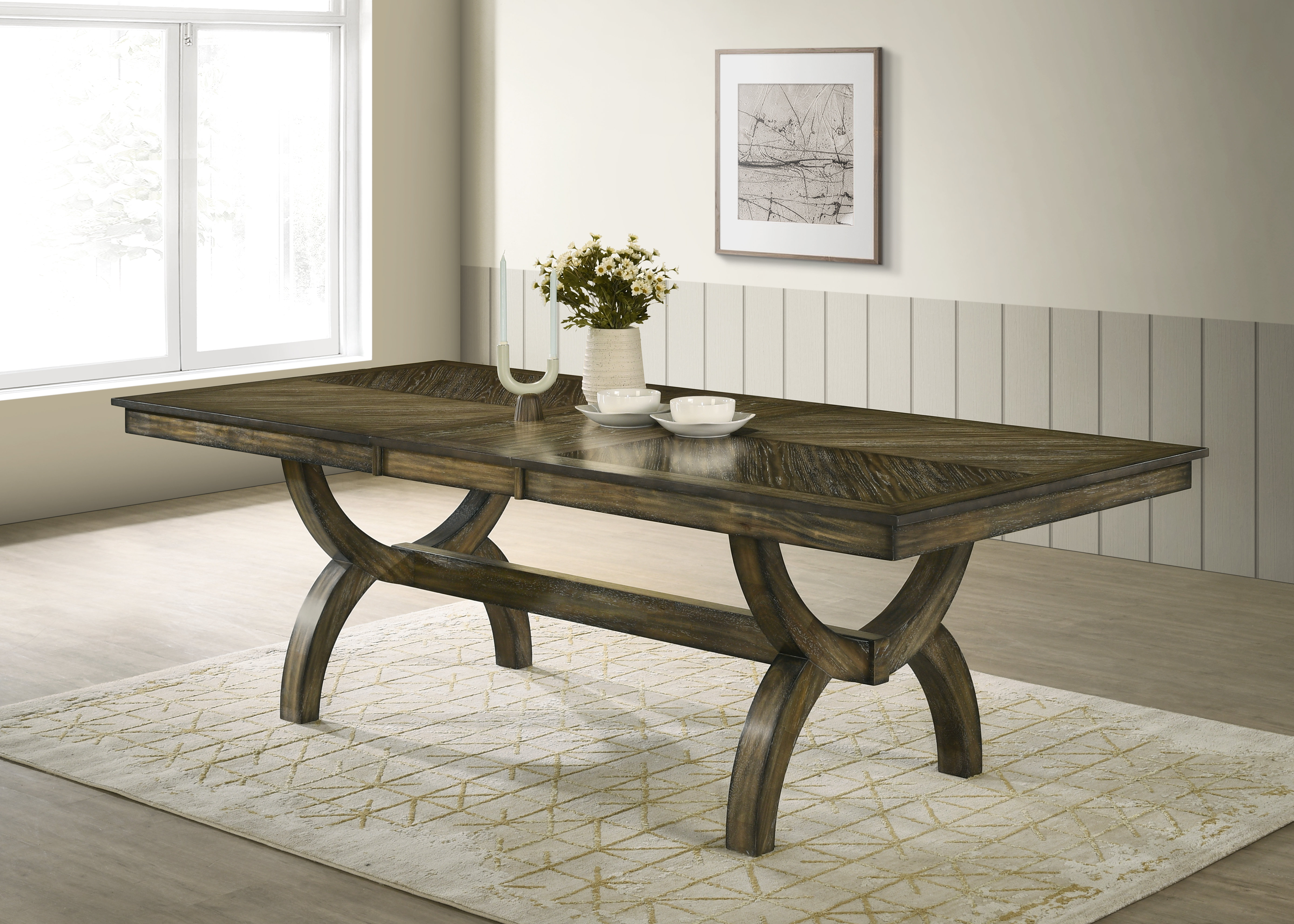Lark Manor™ Traditional Wooden Extendable Dining Table | Wayfair