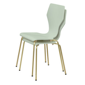 Rosdorf Park Stephanie Solid Back Stacking Side Chair & Reviews | Wayfair