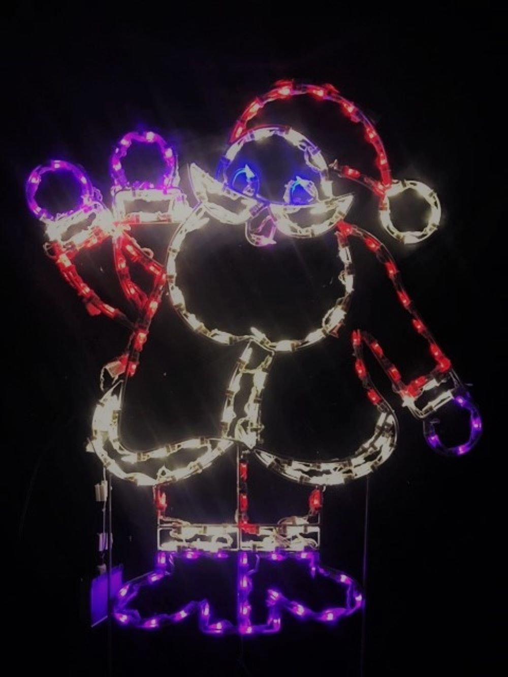 Lori's Lighted D'Lites Animated Santa Claus Small Waving Santa ...