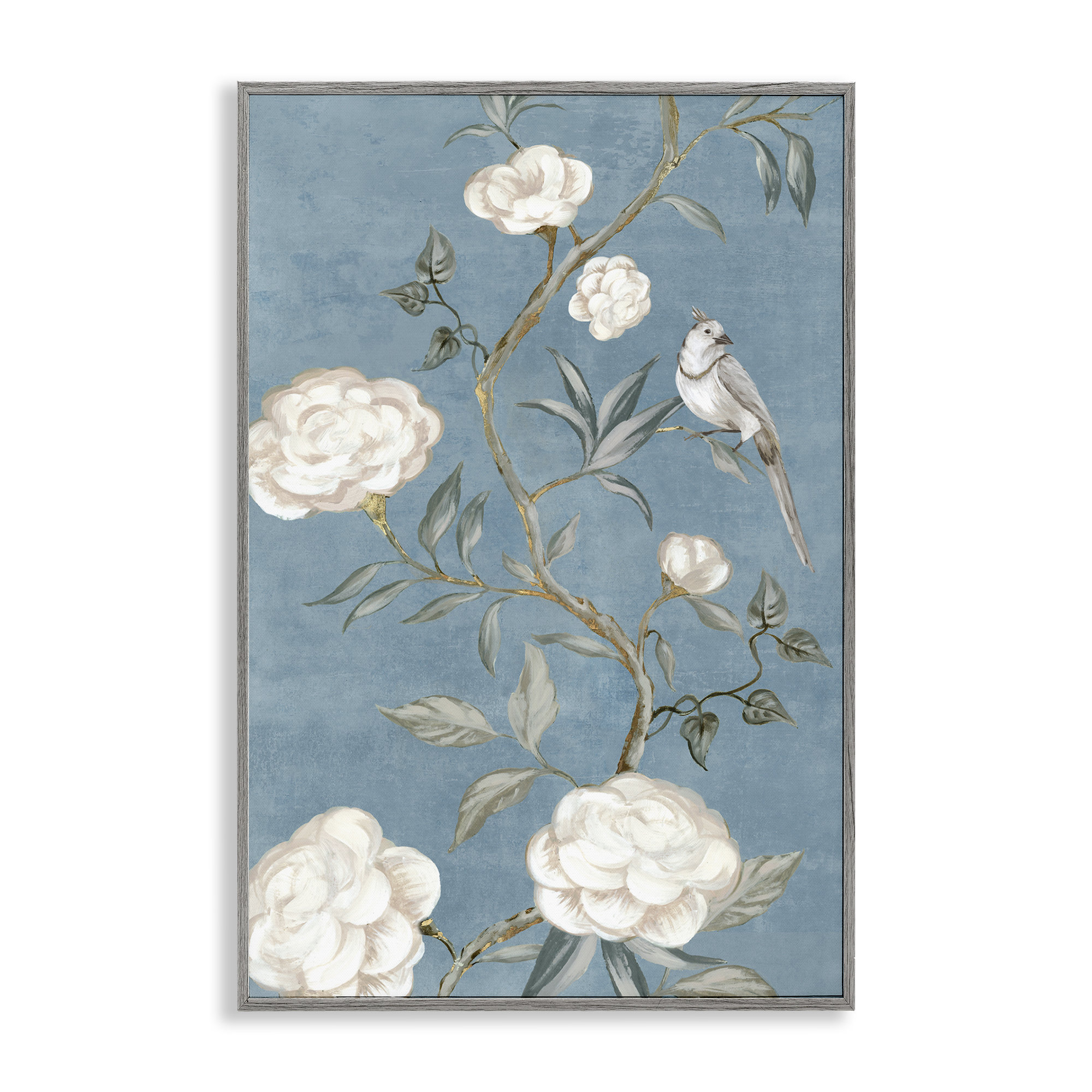 Winston Porter Bird on Traditional Florals Framed Giclee Art by Alex ...