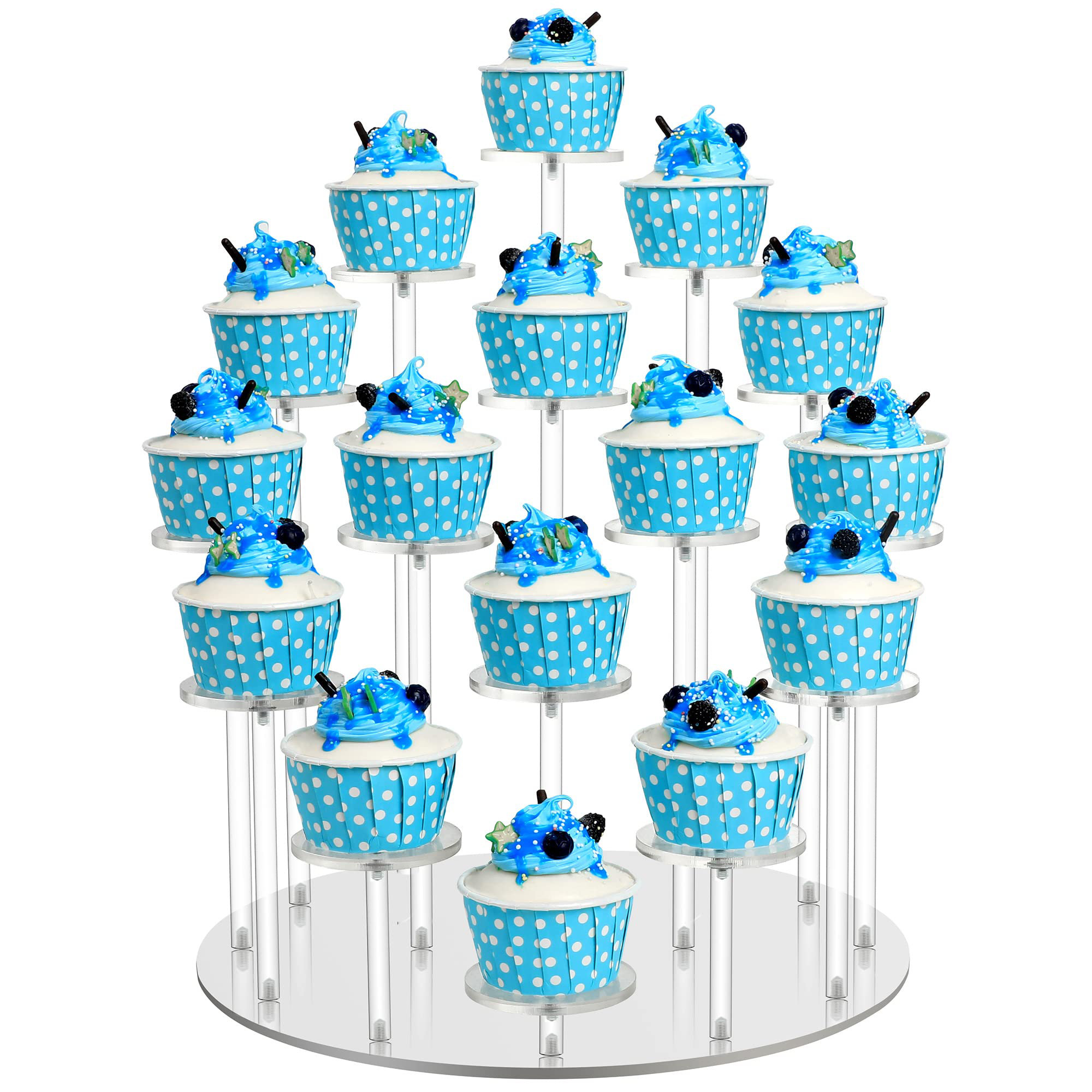 Brayden Studio® Acrylic Cupcake Stands For 16 Cupcakes - Display Stand ...