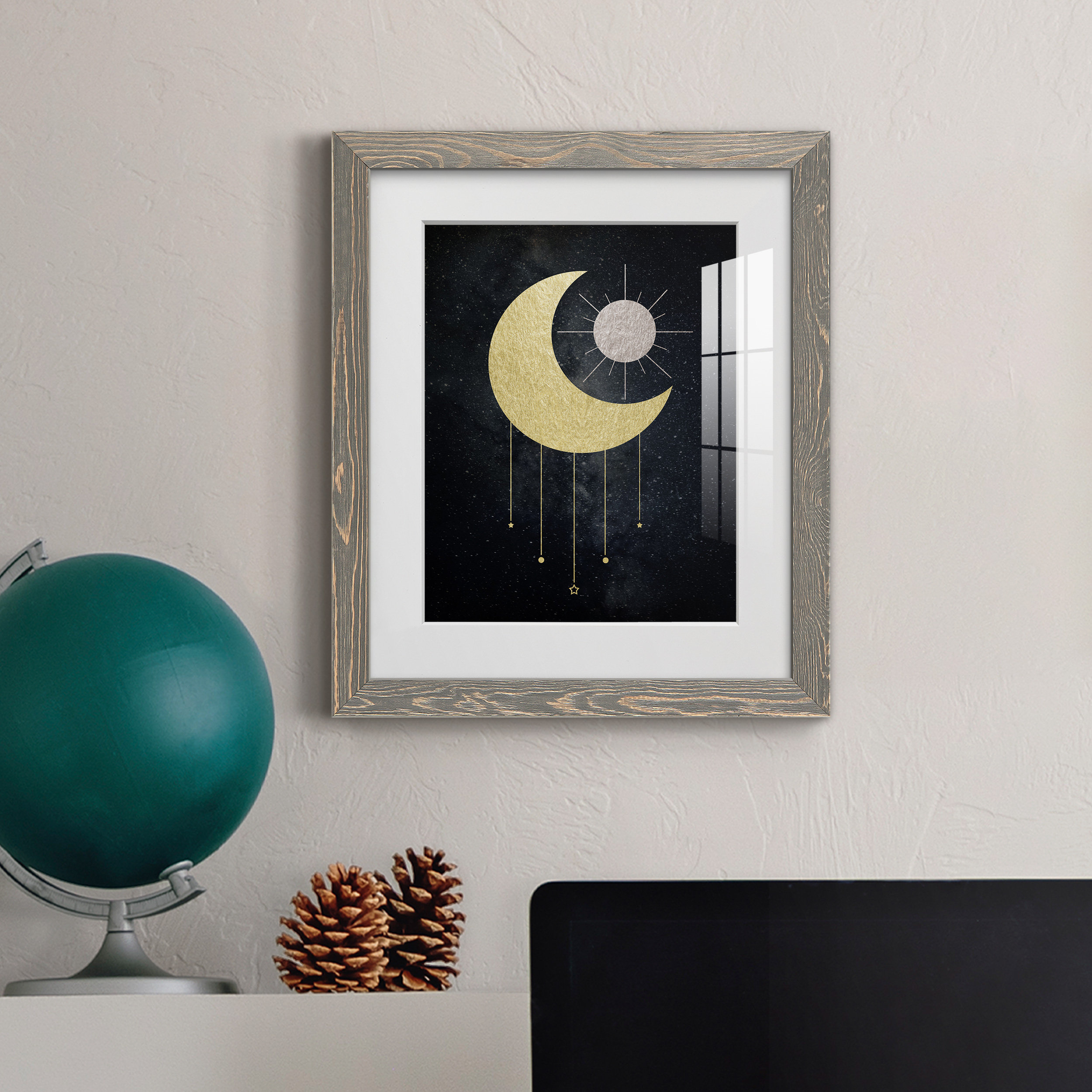 Mercer41 Jeweled Moon - Picture Frame Graphic Art - Wayfair Canada