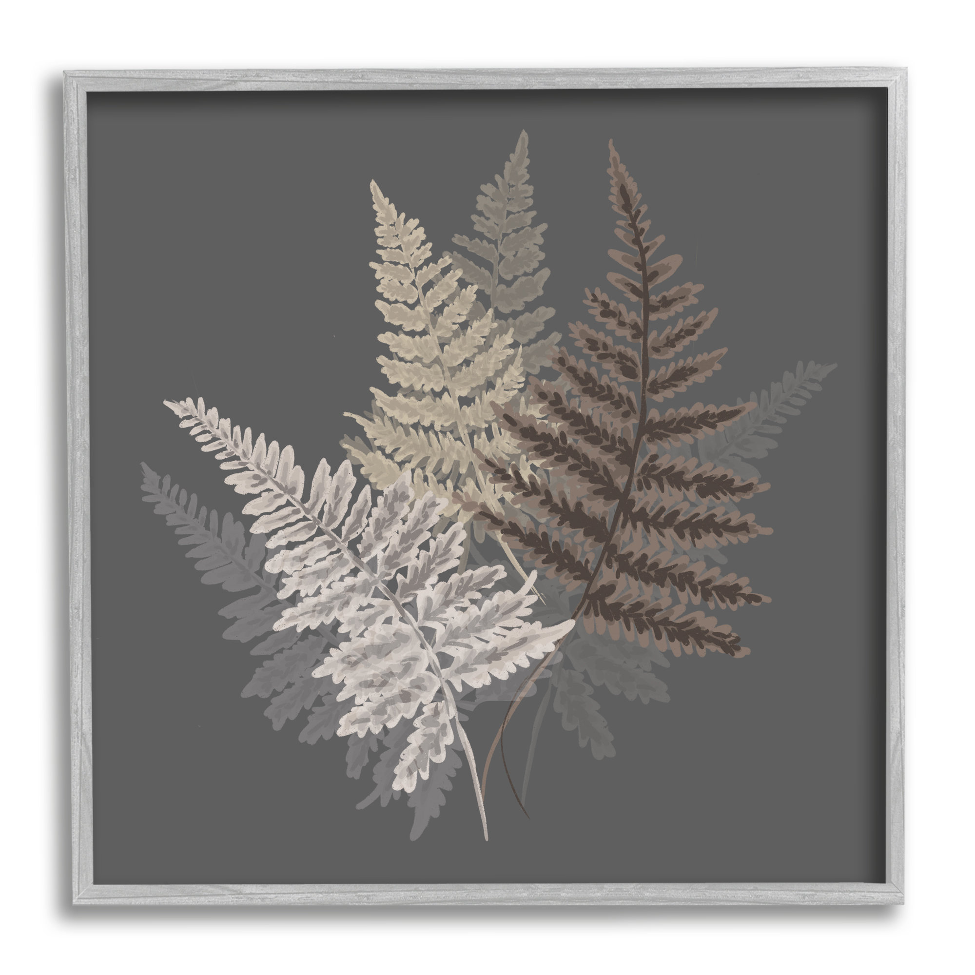 Stupell Industries Fern Sprigs Leaves Layered | Wayfair