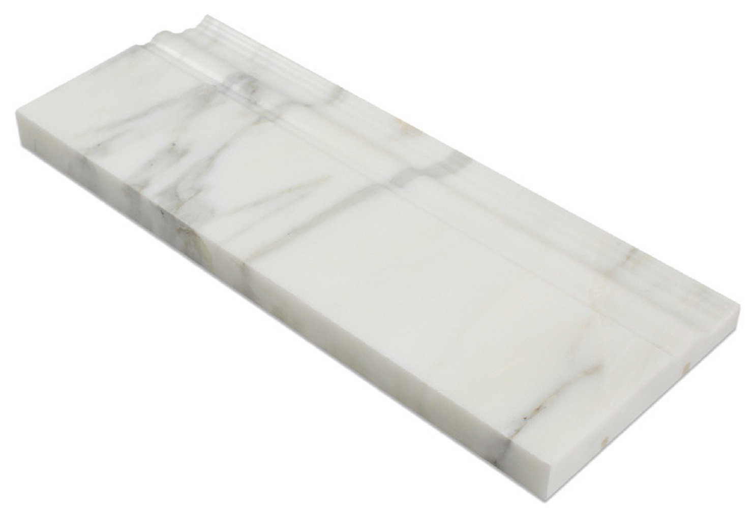 Stone & Tile Shoppe, Inc. Calacatta Gold 4 3/4" x 12" Marble Look Wall ...