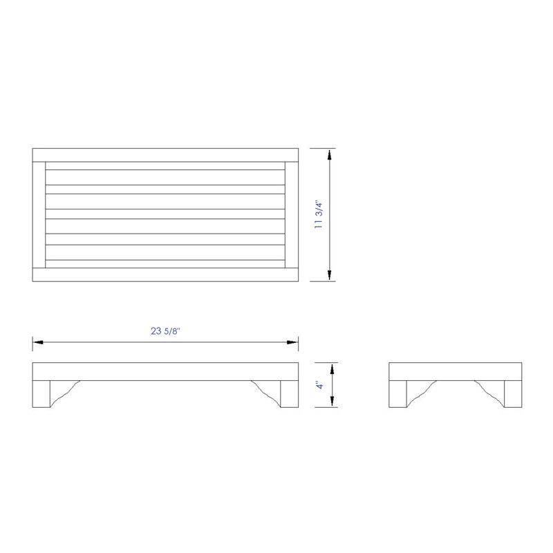 Alfi Brand Modern Multi-Purpose 1-Step Wood Step Stool with 550 lb ...