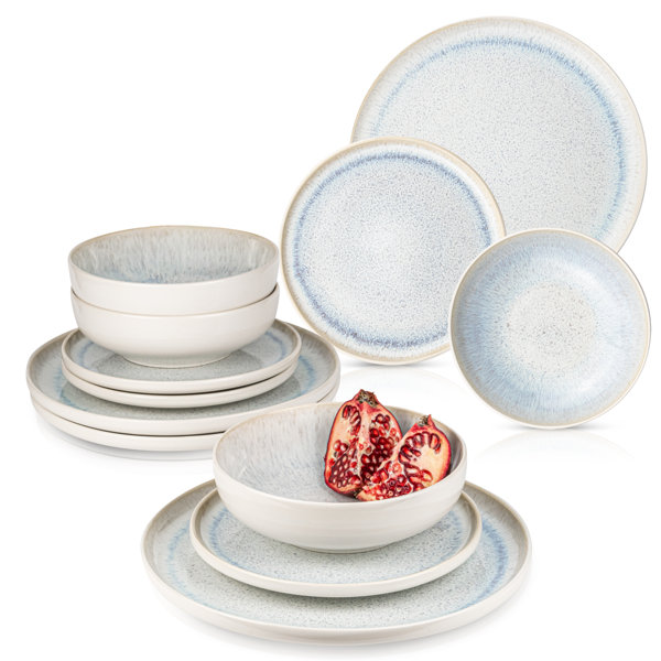 House of Hampton Emily Stoneware Dinnerware - Set of 12 & Reviews ...
