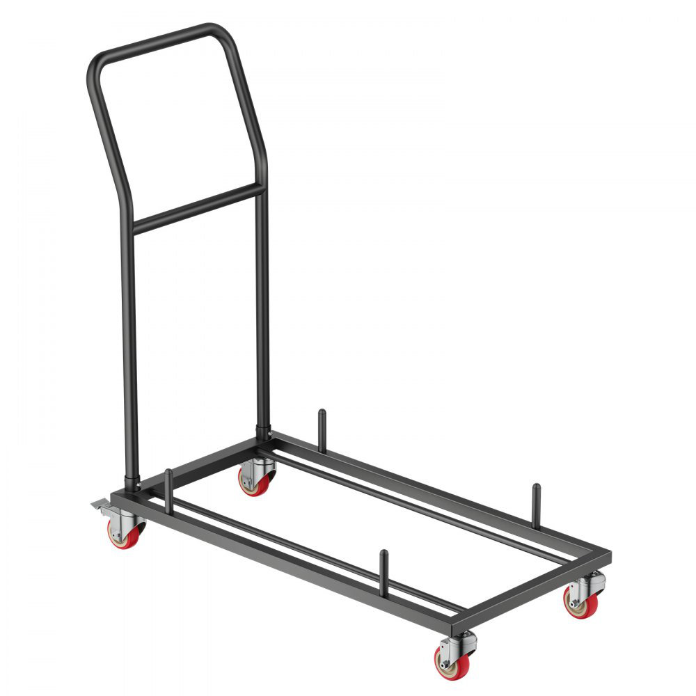 VEVOR Folding Chair Rack Cart for 25 Chairs of 300 LBS L-shape ...