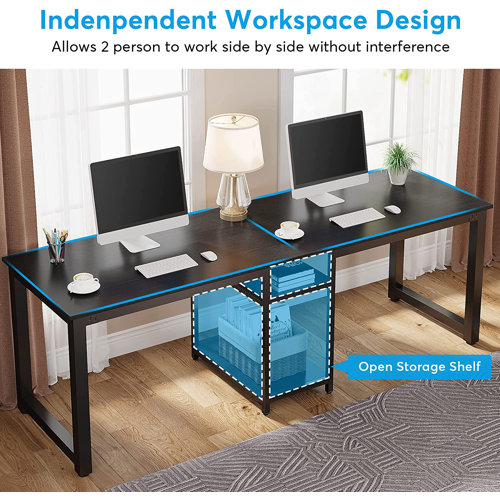 Ebern Designs Daneyah Metal Base Computer Desk & Reviews | Wayfair
