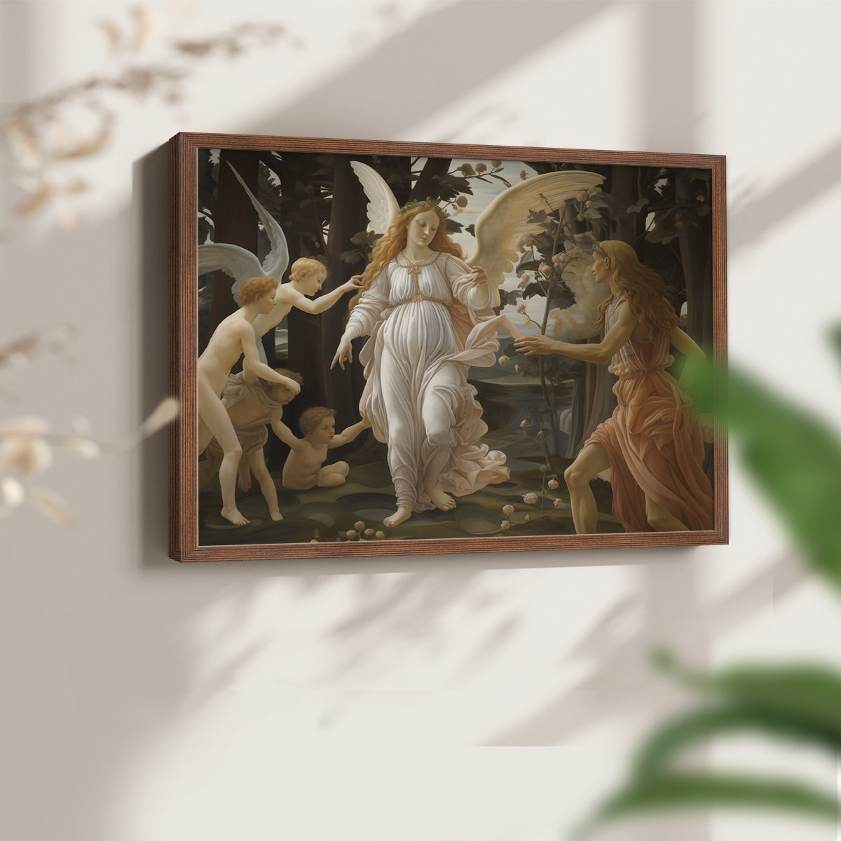 Fleur De Lis Living Angels From Above-LXXXI -Framed Print - Restickable ...