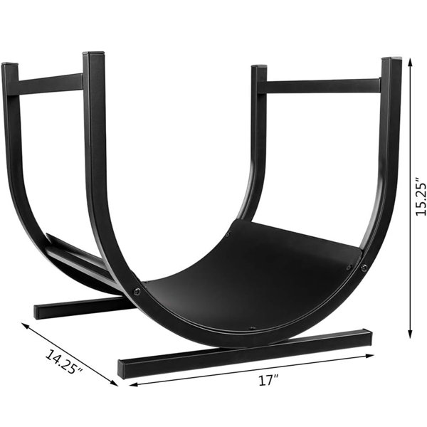 Latitude Run® Small Decorative Indoor/Outdoor Firewood Racks Fireside ...