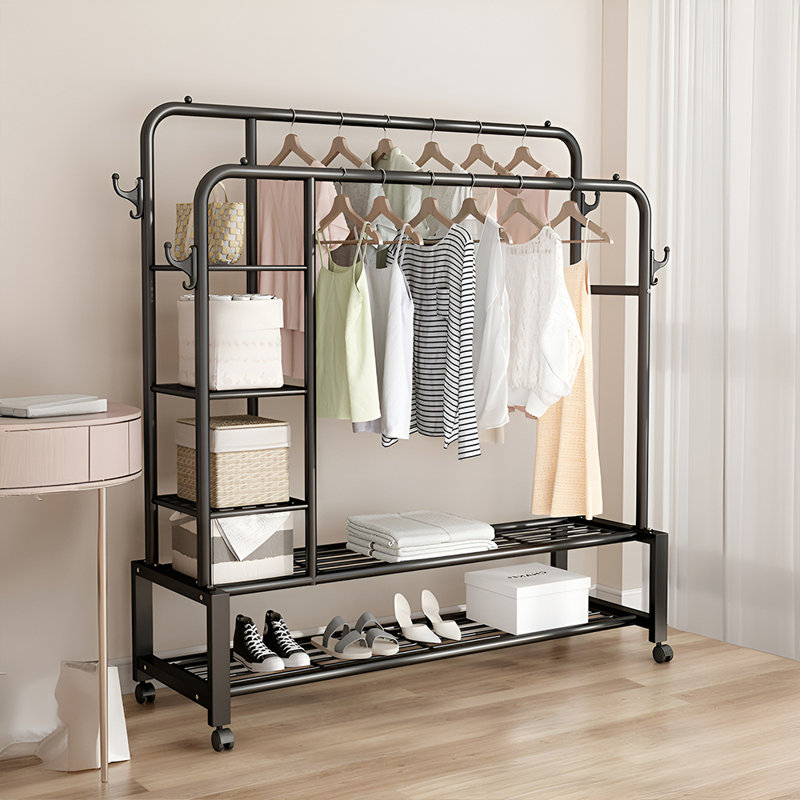 Rebrilliant Eirny 120cm Rolling Clothing Rack & Reviews | Wayfair.co.uk