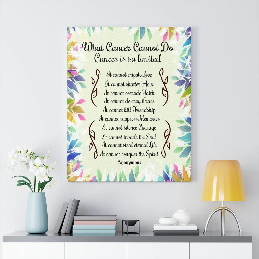 Trinx Cancer Survivor Wall Art What Cancer Cannot Do Inspirational ...