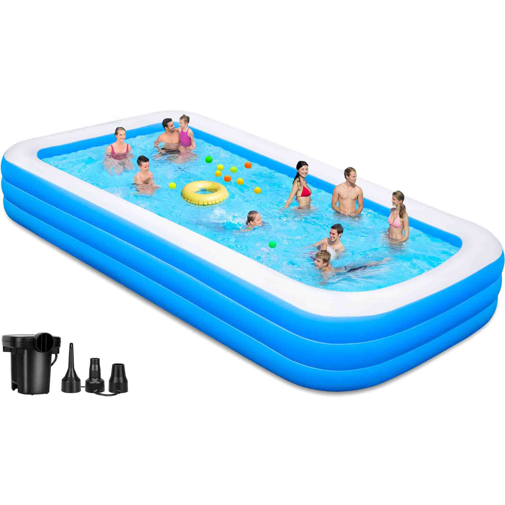 SUSBART Large Rectangular Inflatable Pool | Wayfair