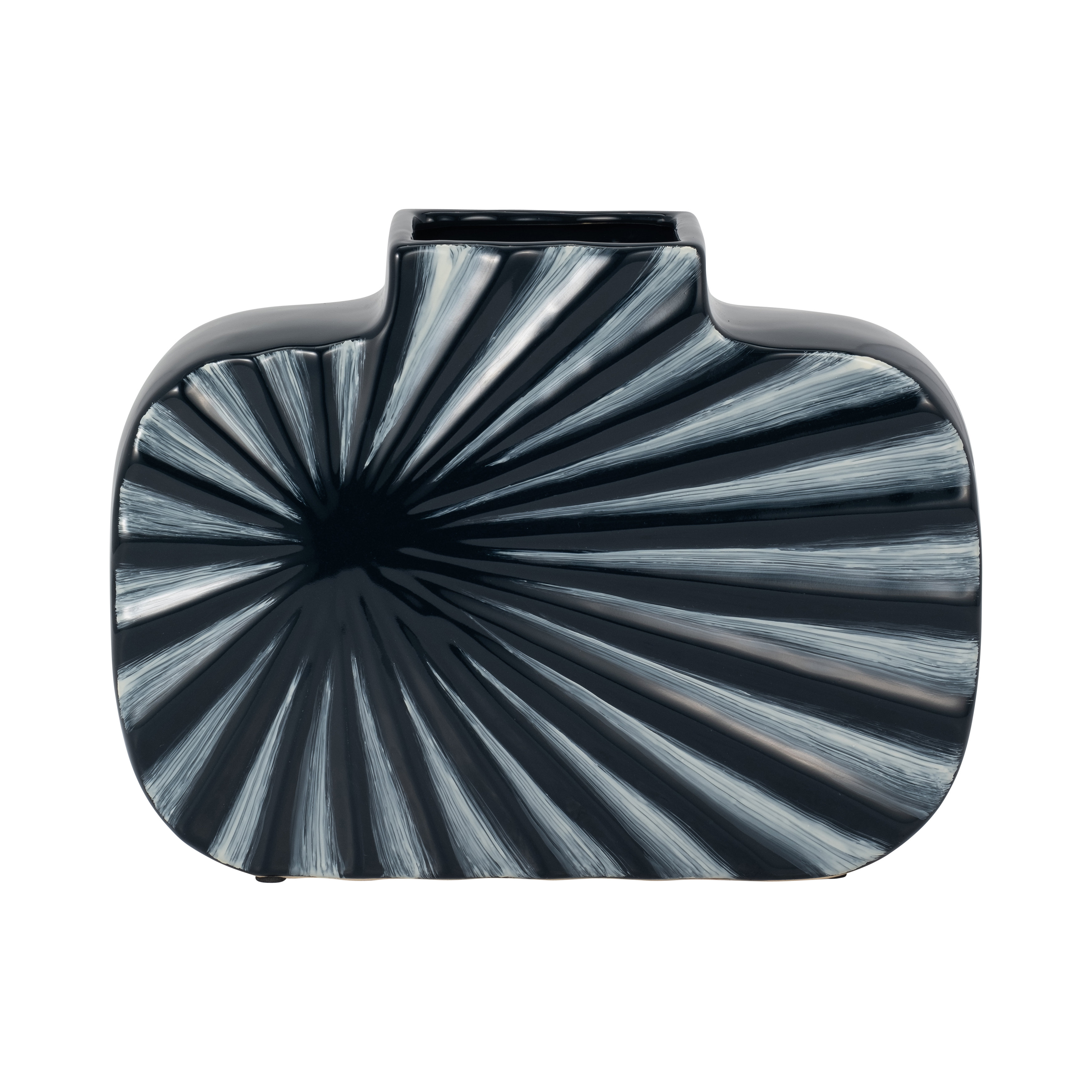 George Oliver Jeree Modern Stoneware Ceramic Vase with Sculptural ...