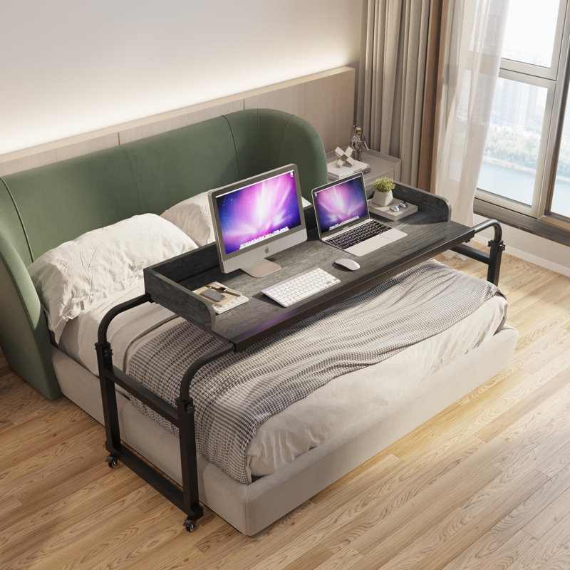 17 Stories Overbed Table With Wheels Overbed Desk Over Bed Desk King ...