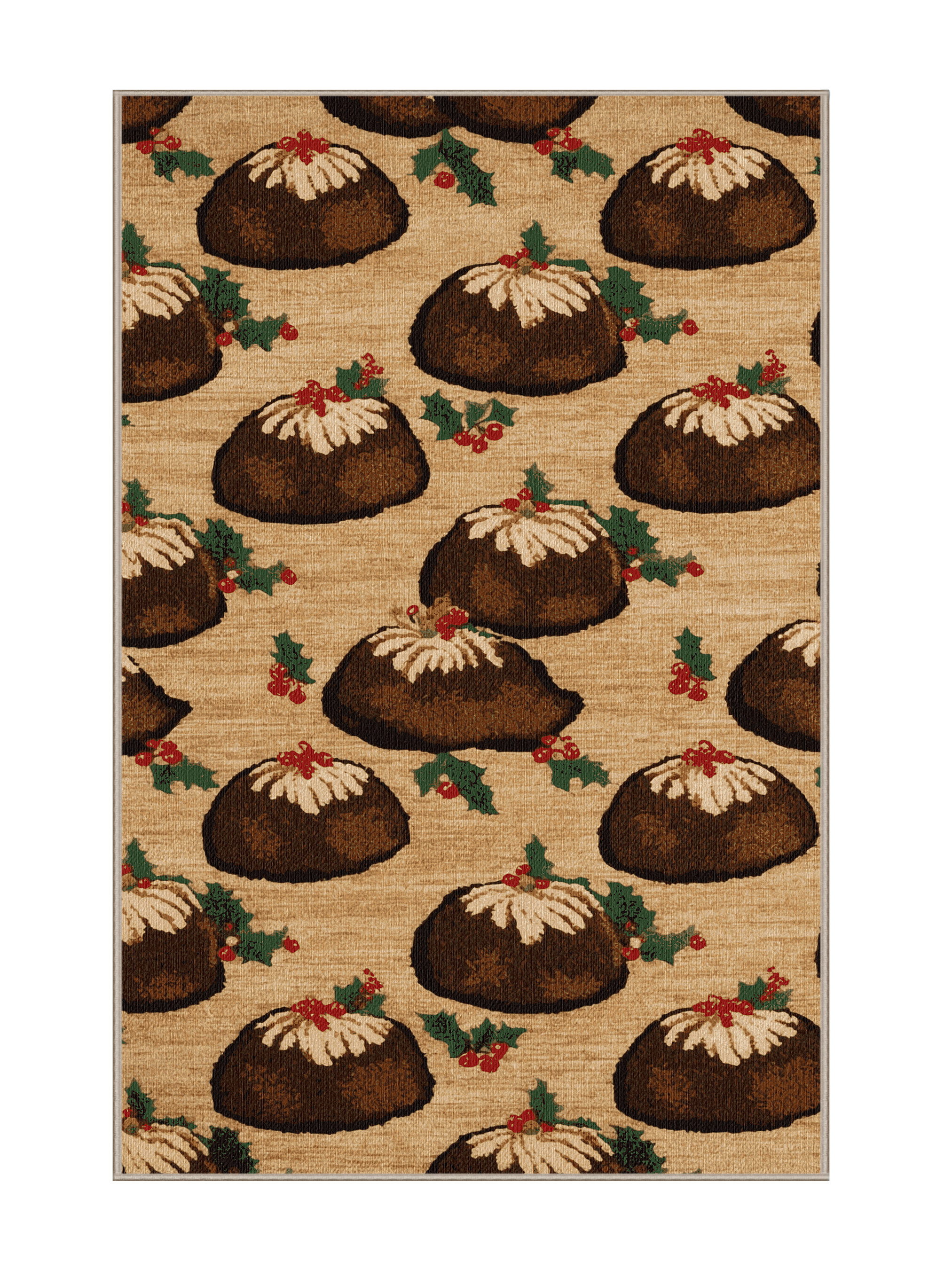 Dakota Fields Washable Figgy pudding Desserts Area Rug | Wayfair