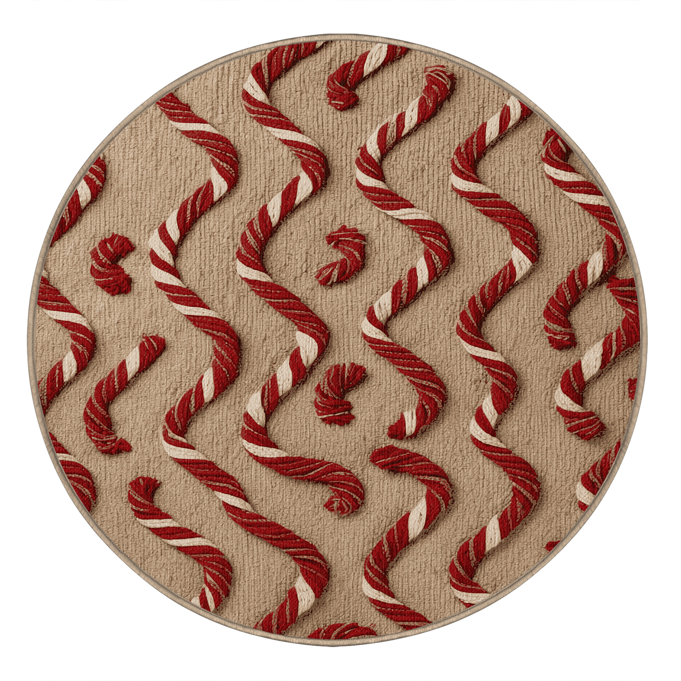 Red Barrel Studio® Washable Candy canes Desserts Area Rug | Wayfair
