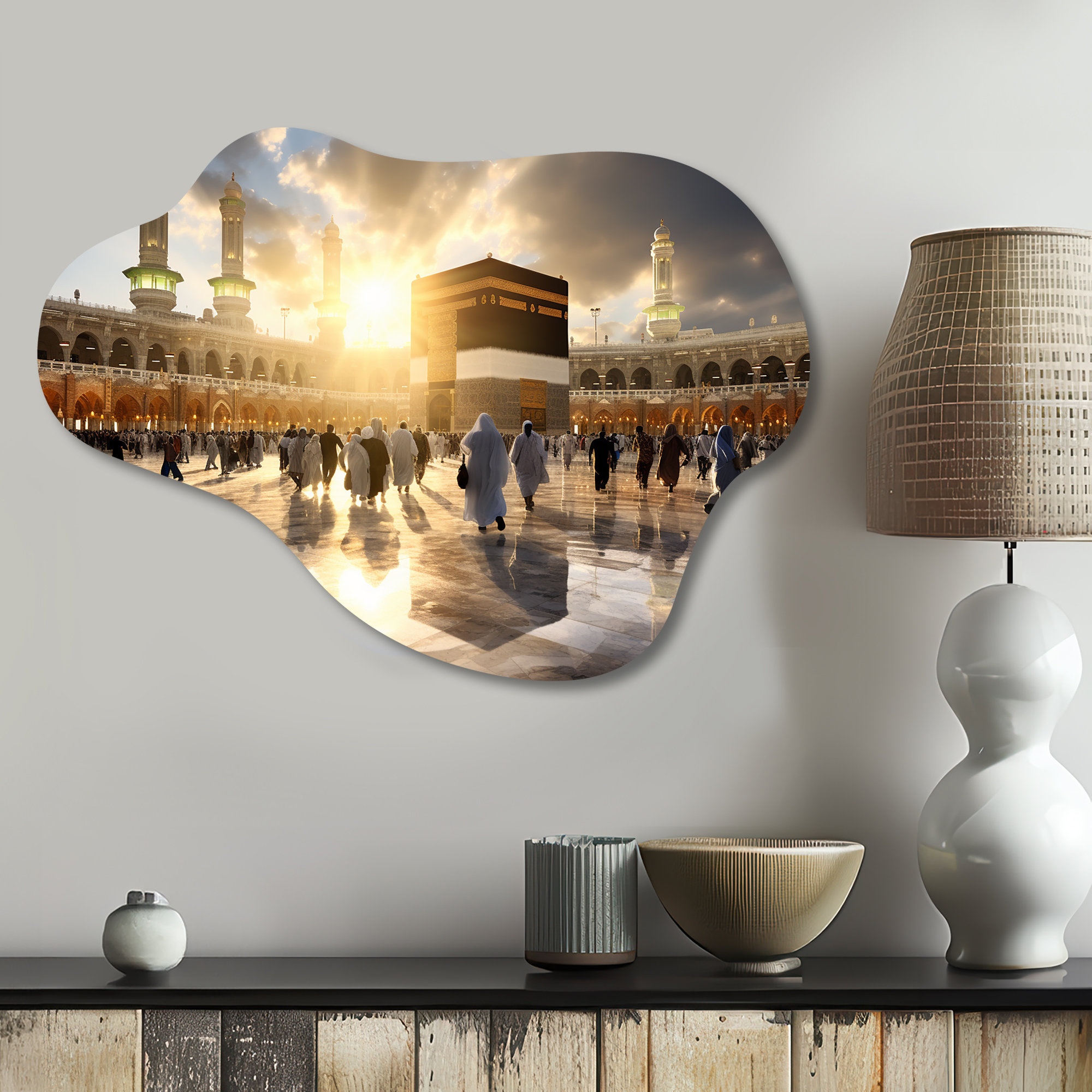 Design Art Islam Art Kaaba Reflection I - Islam Cloud Shape Irregular ...