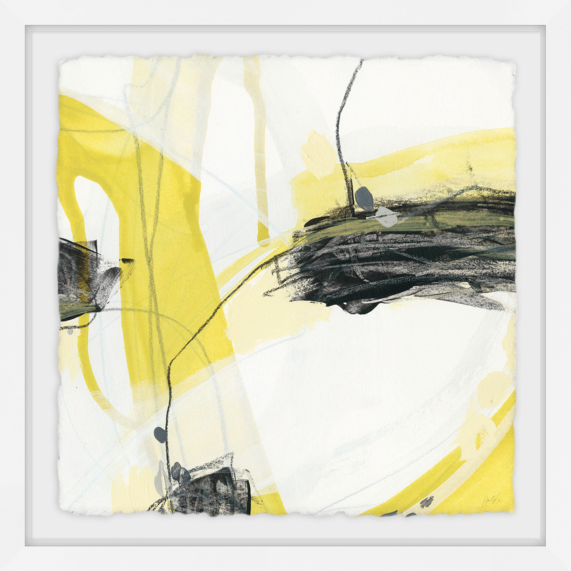 George Oliver 'Conduit II' Framed Acrylic Painting Print - Wayfair Canada
