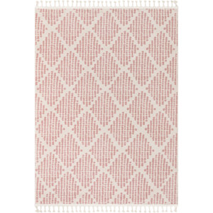 Well Woven Loop-De-Loop Geometric Power Loom Blush Area Rug & Reviews ...