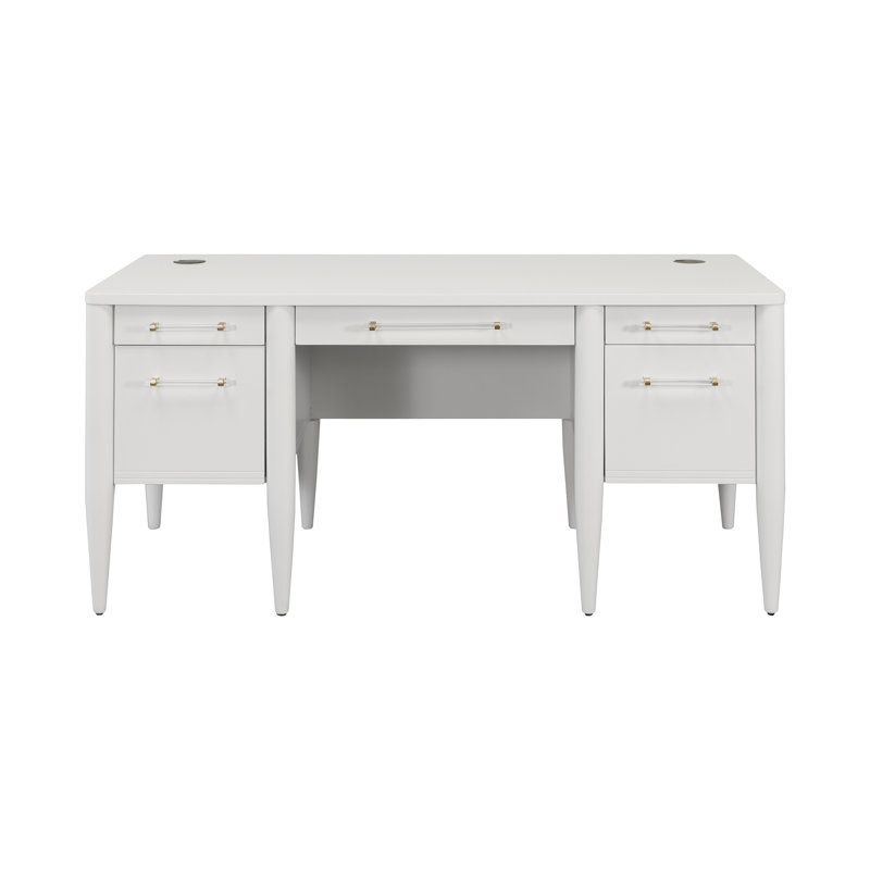 Wade Logan® Brittinay 66'' W Rectangle Executive Desk & Reviews | Wayfair
