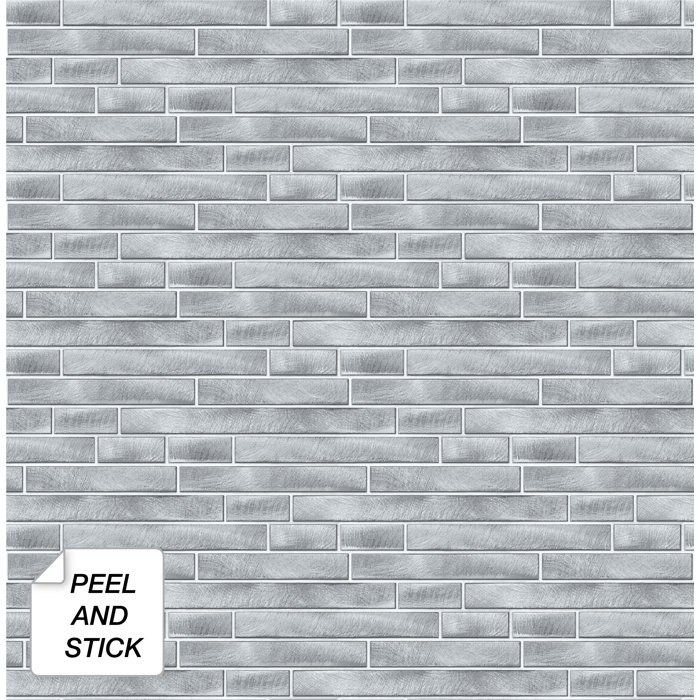 17 Stories Peel & Stick Brick Roll | Wayfair