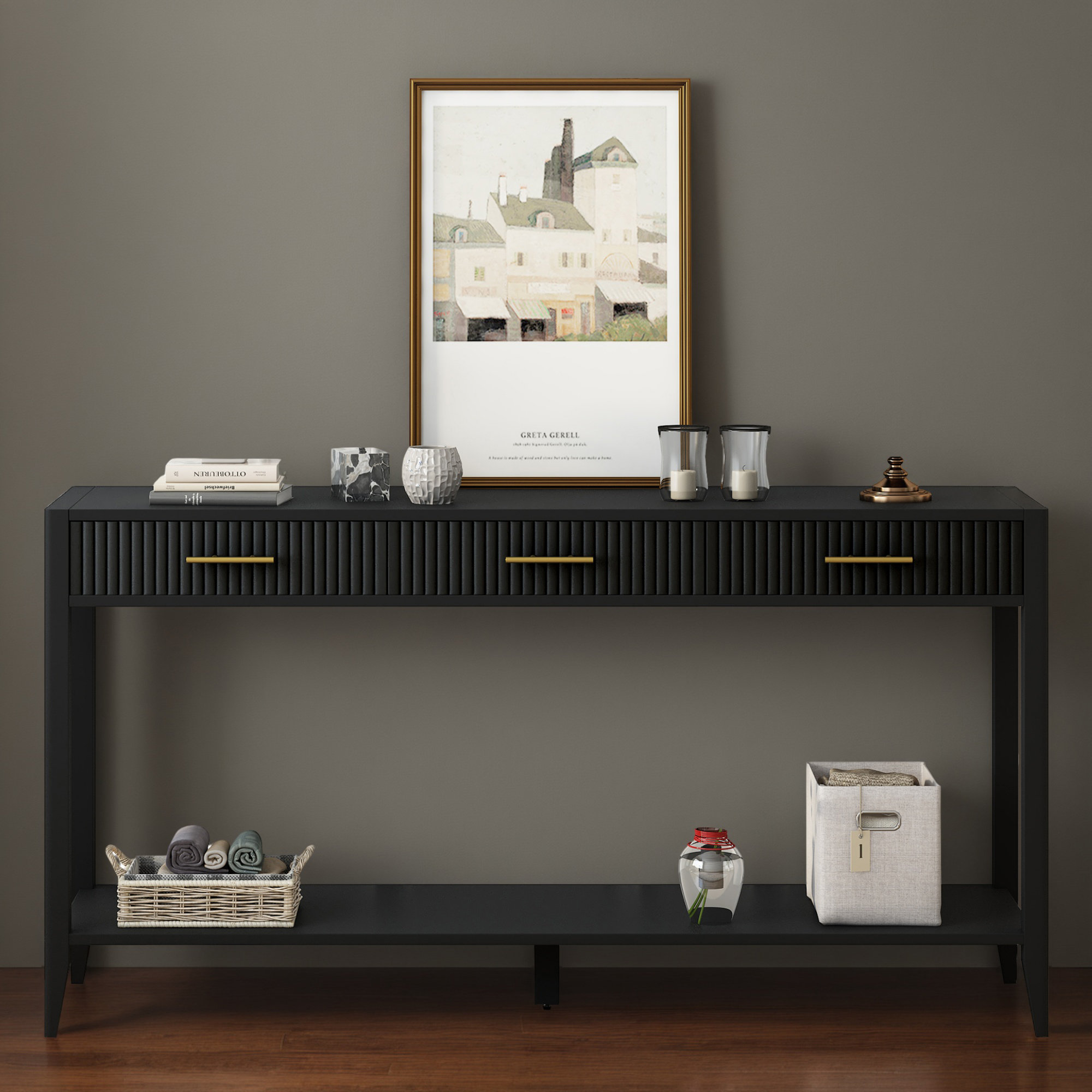 Red Barrel Studio® 60" Console Table Entryway Side Table for Hallway ...