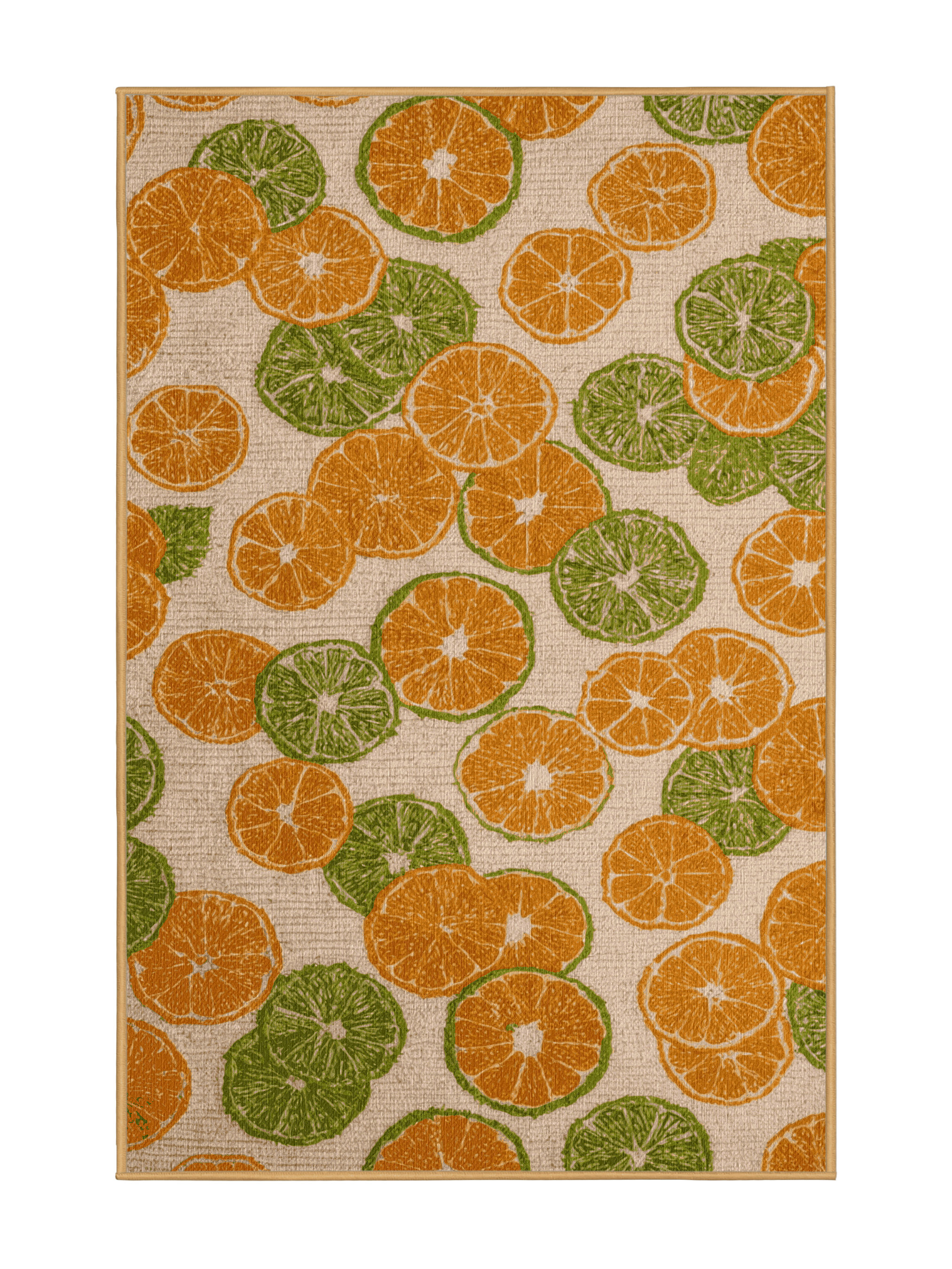Dakota Fields Washable Sudachi Fruits Area Rug | Wayfair