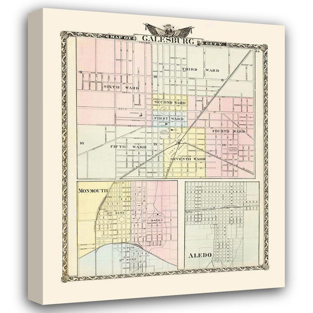 Trent Austin Design® Warner Gallery Wrapped Canvas Art Titled Galesburg ...