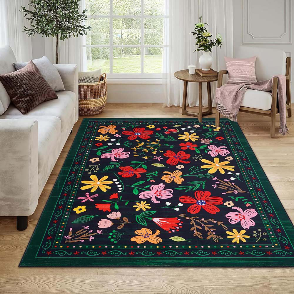 Winston Porter Rug 3X5 Bedroom Rug Non Slip Washable Living Room Rug ...