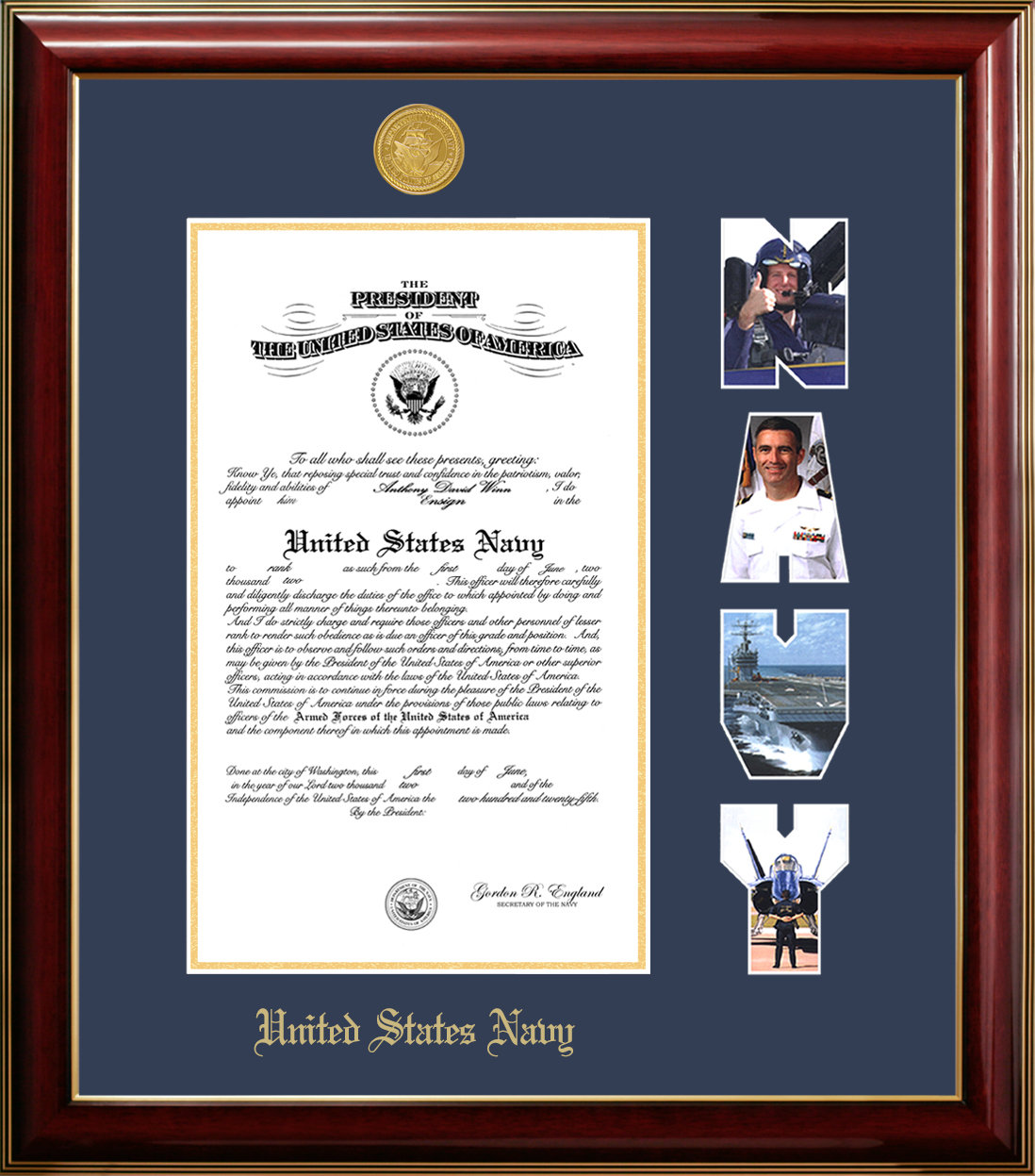 Patriot Frames Navy Certificate Petite Picture Frame - Wayfair Canada