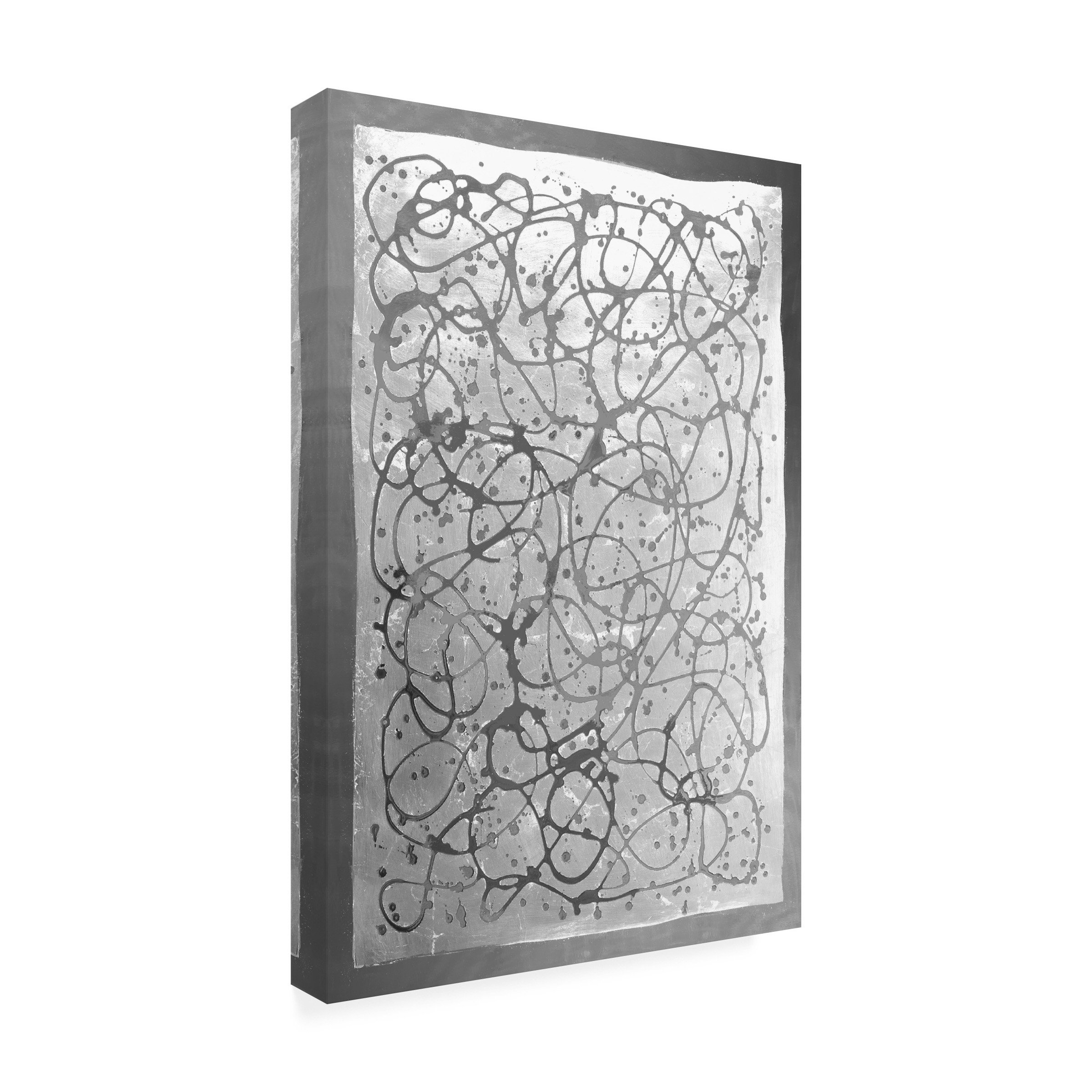 Wrought Studio™ Vanna Lam Graffiti In Silver I Canvas Art | Wayfair