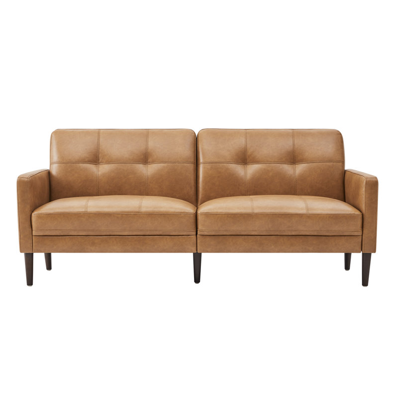 Wade Logan® Bharati Leather Sofa & Reviews | Wayfair