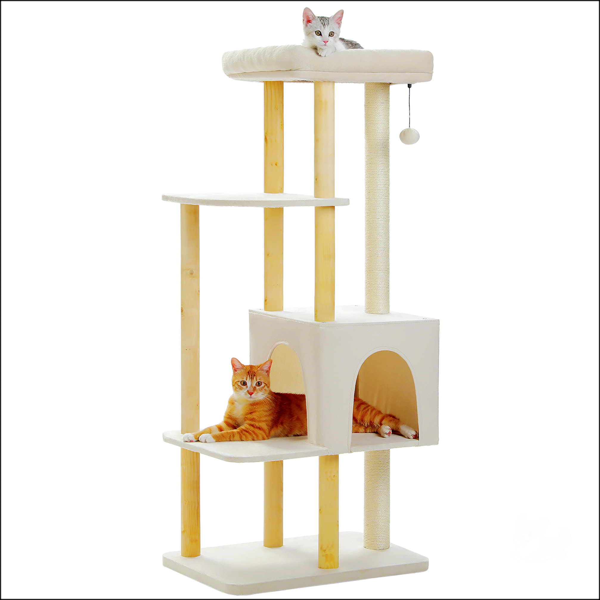 Archie & Oscar™ Cat Tree With Cat Cando and Catch Post | Wayfair