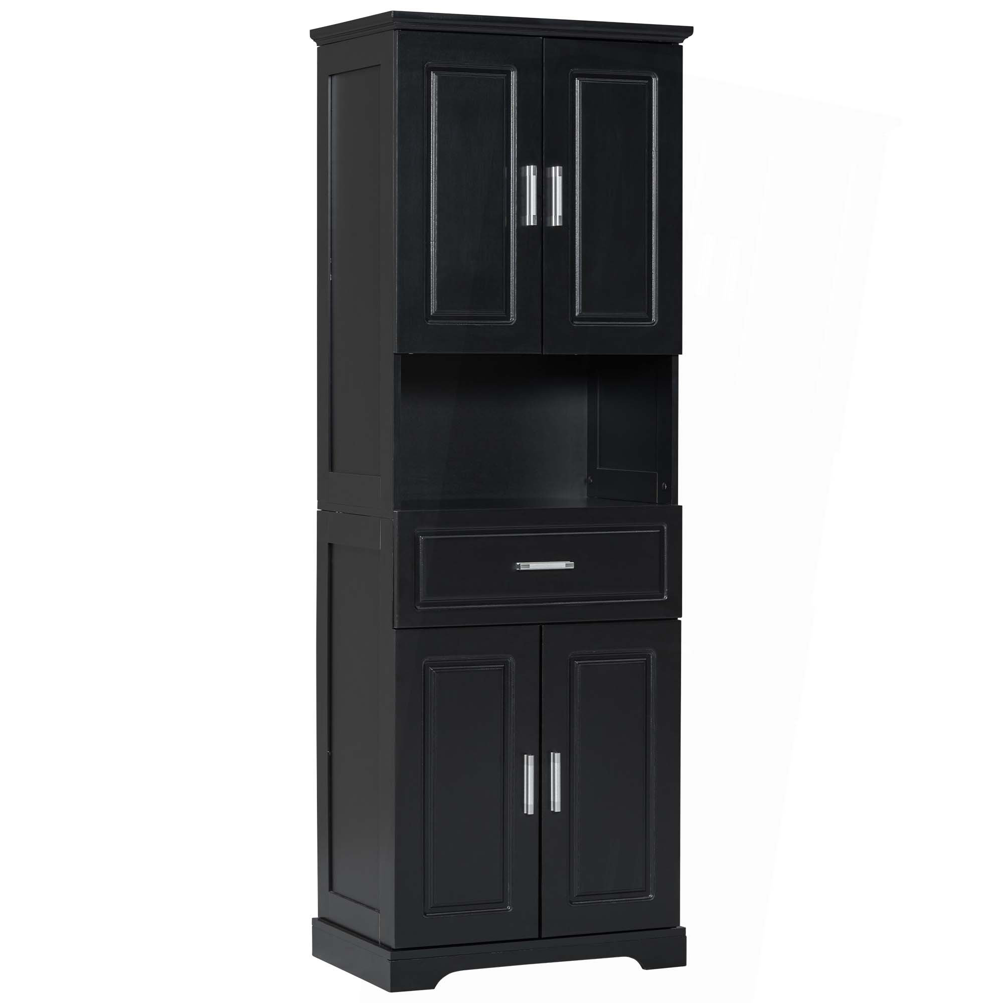 Lark Manor™ Tall Bathroom Cabinet with Four Doors, Large Storage Space ...