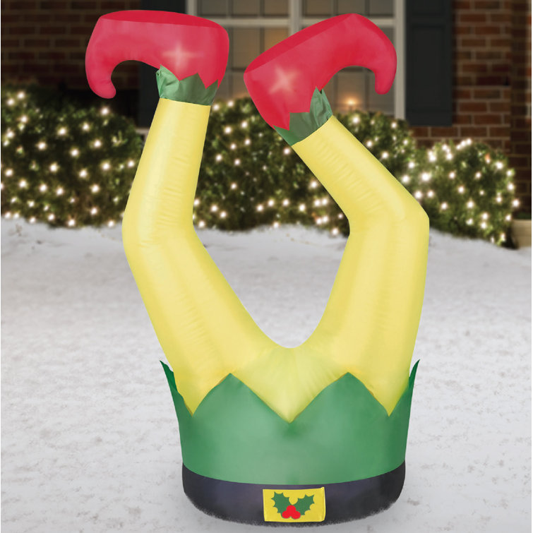 Gemmy Industries 3.5' INFLATABLE ELF LEGS & Reviews | Wayfair