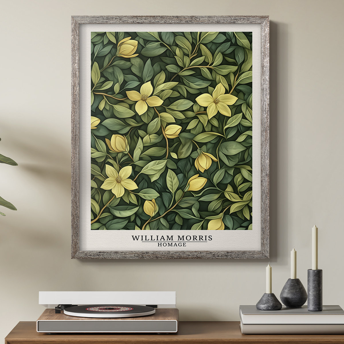 Winston Porter WM MORRIS Series DCCCXLV Framed Print - Solid Wood | Wayfair