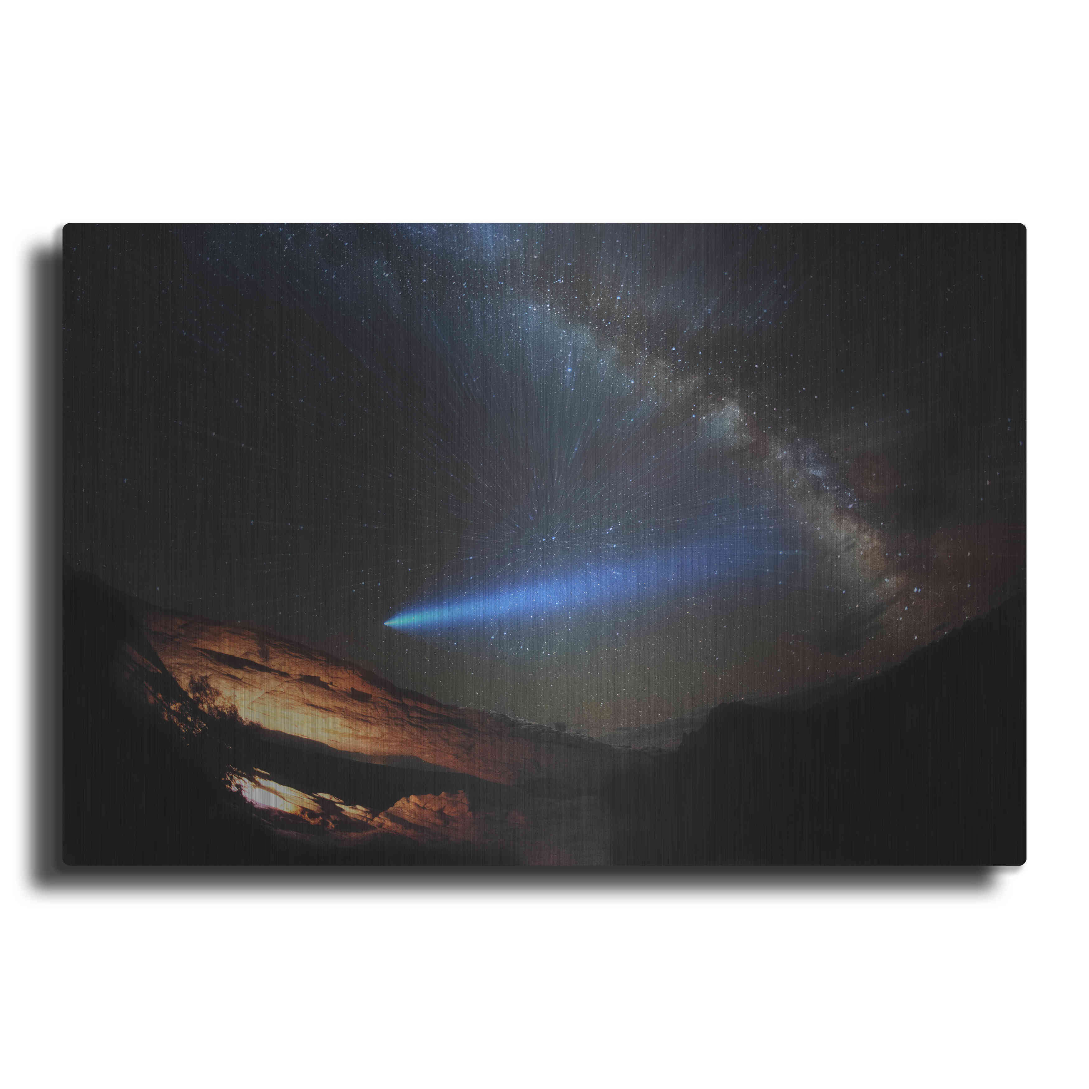 Millwood Pines Luxe Metal Art 'Galactic Traveler' By Darren White ...